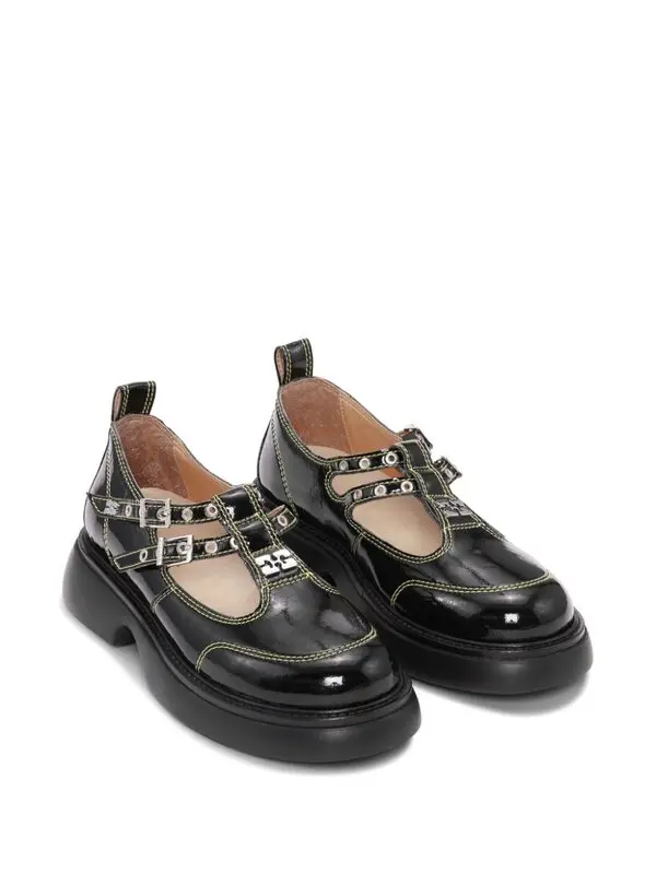 GANNI Logo-plaque Loafers