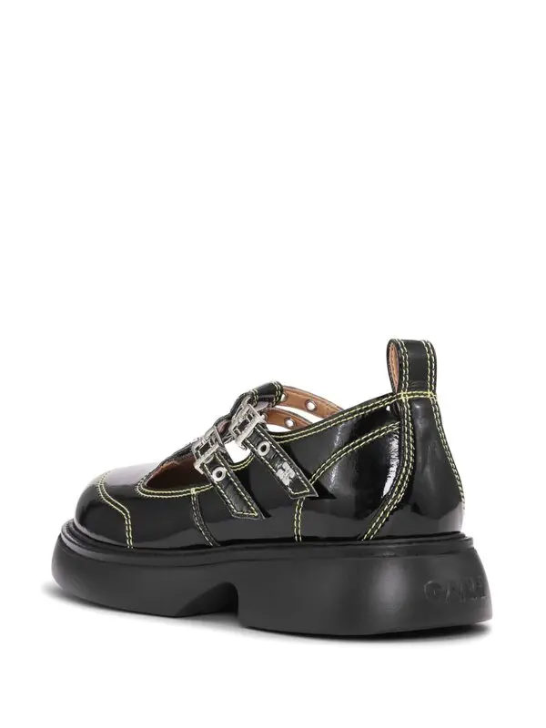 GANNI Logo-plaque Loafers
