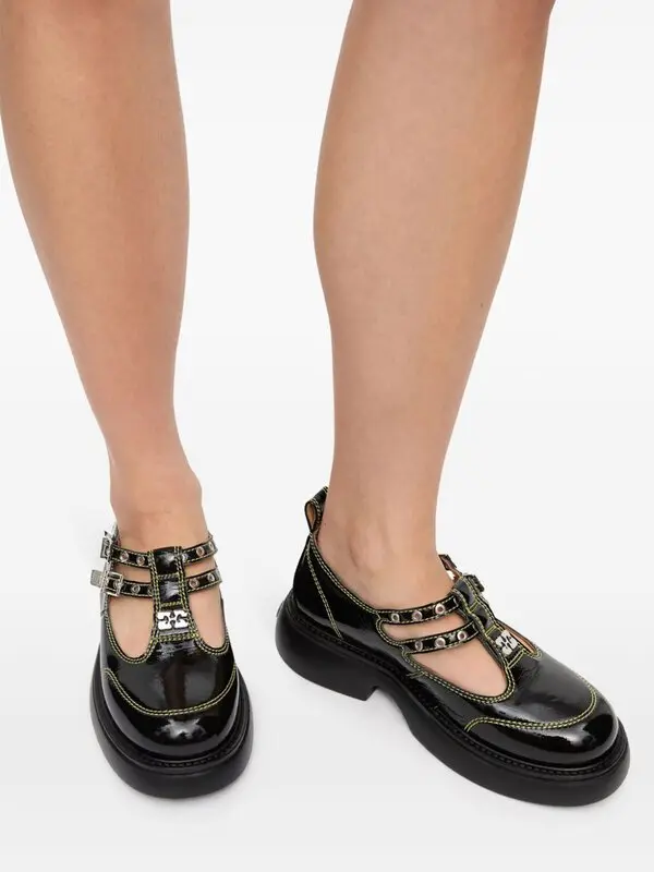 GANNI Logo-plaque Loafers