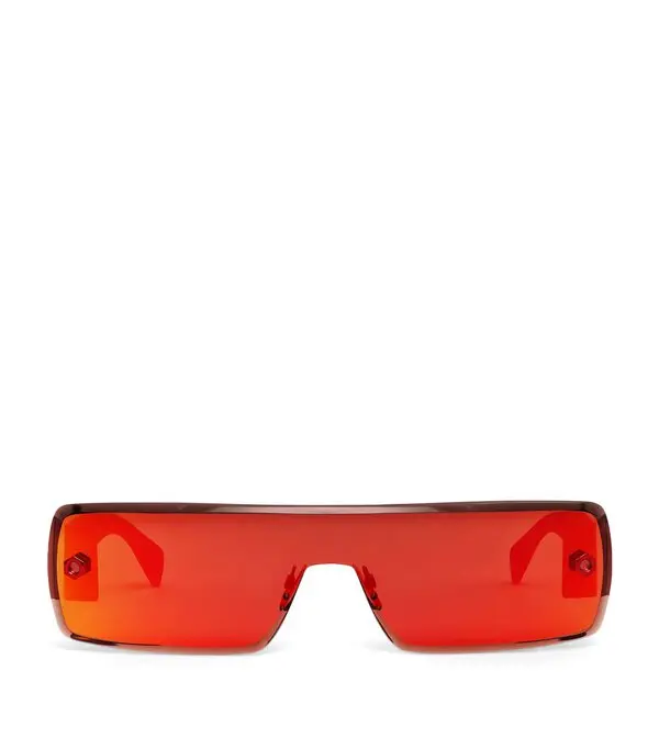Alaïa Narrow Sunglasses - Red