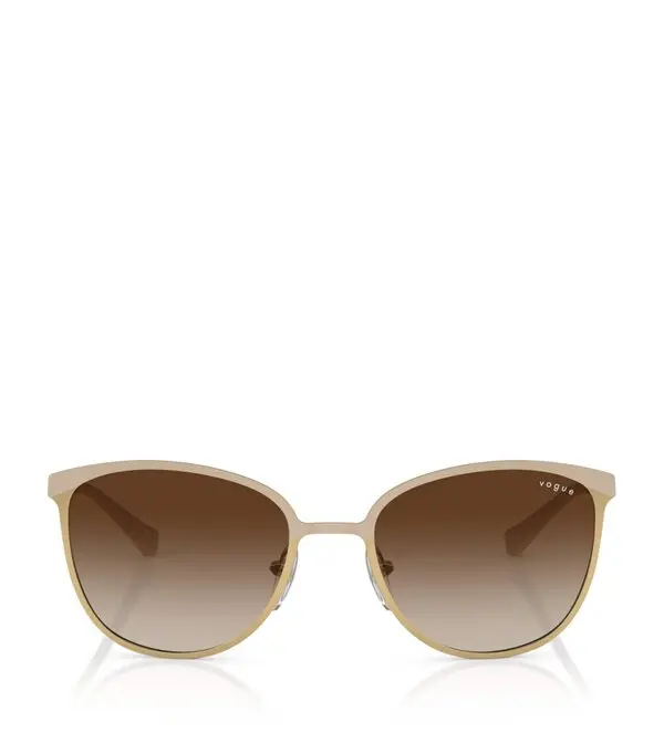 VOGUE Metal Sunglasses - Brown