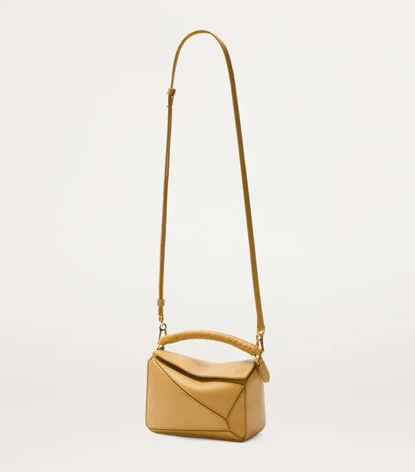 Loewe Mini Puzzle Top-handle Bag - Beige