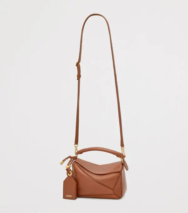 Loewe Mini Puzzle Top-handle Bag - Brown