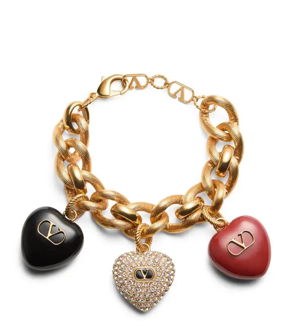 Valentino Garavani Triple Coeur Royal Bracelet - Gold