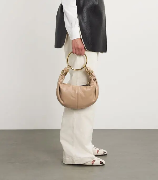 Chloé Small Leather Bracelet Bag - Brown