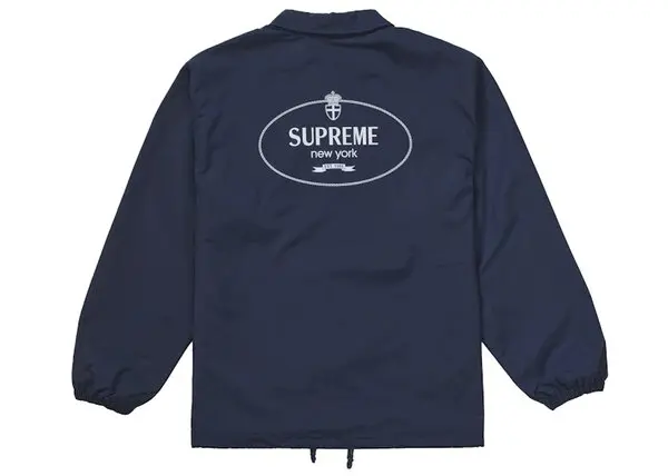 Supreme Crest Coaches Jacket - Navy Blue