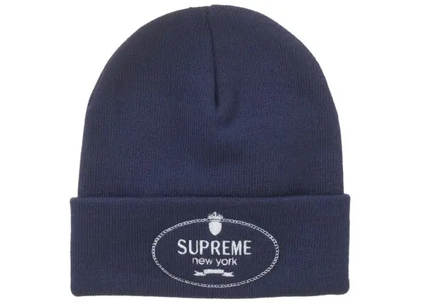 Supreme Crest Beanie - Navy Blue