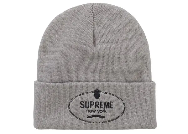 Supreme Crest Beanie - Grey
