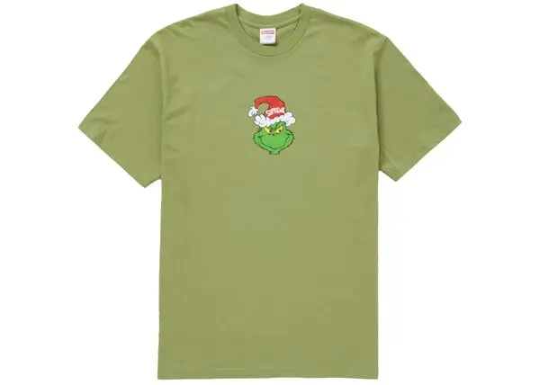 Supreme Grinch Tee Shirt - Moss