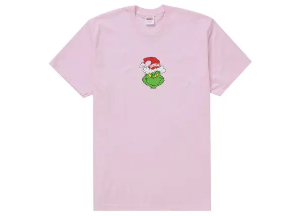Supreme Grinch Tee Shirt - Light Pink