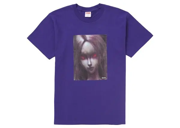 Supreme Red Eyes Tee Shirt - Purple