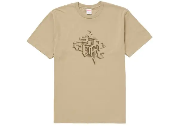 Supreme Smoke Tee Shirt - Khaki
