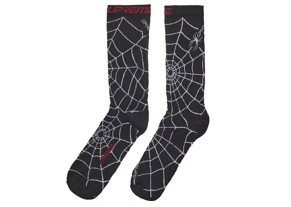 Supreme Spyder Crew Socks - Black