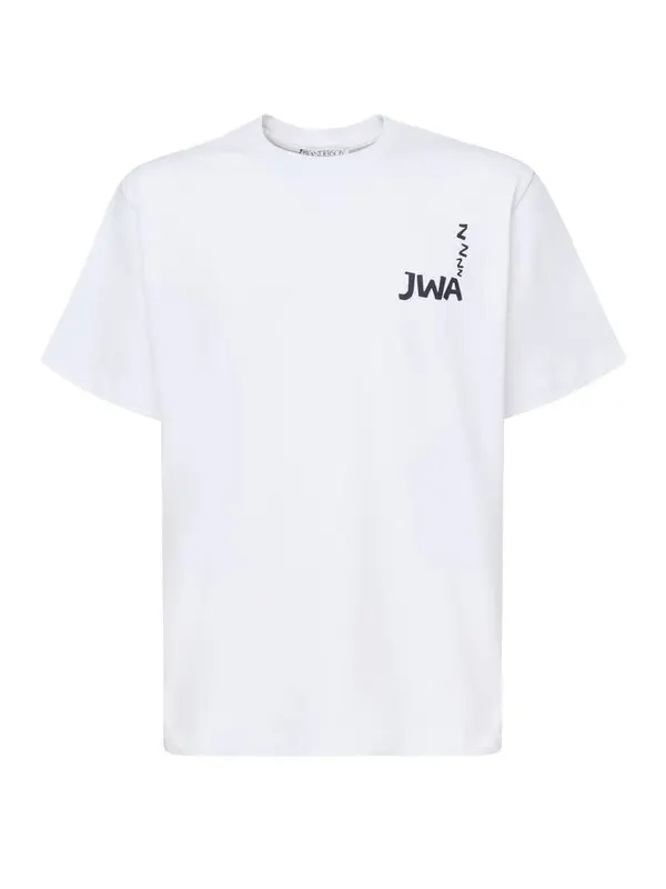 Jw Anderson Logo T-Shirt In White - 44% Off | Editorialist