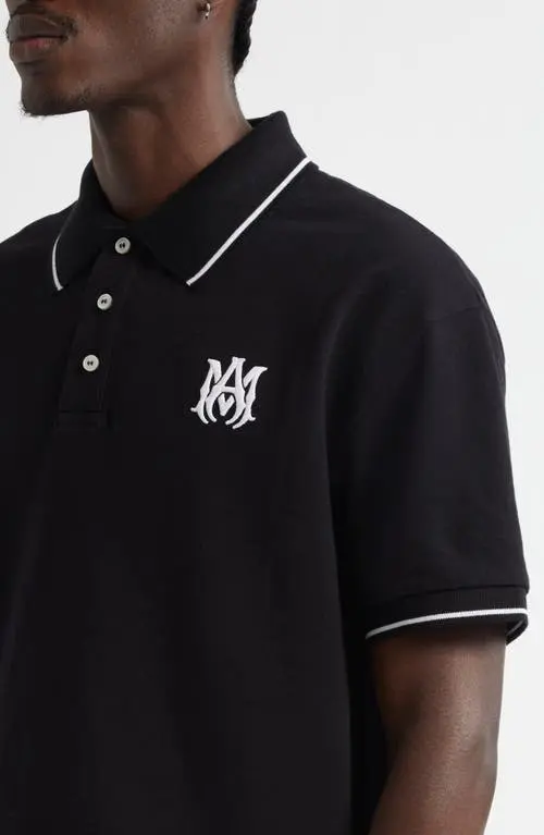 Amiri Ma Core Logo Polo - Black