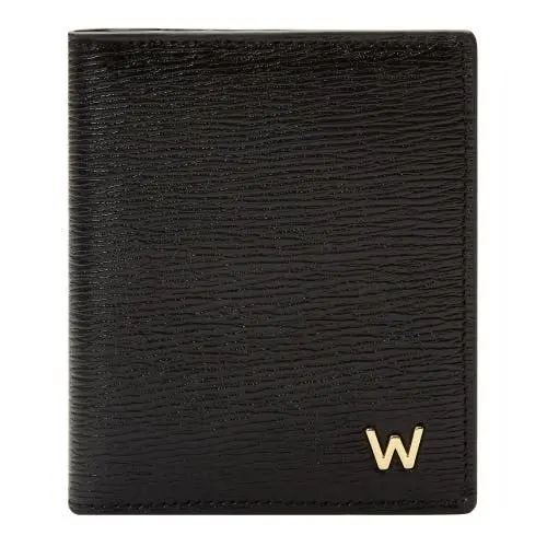 Wolf W Id Card Case - Black