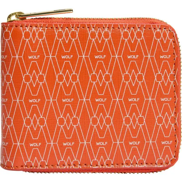 Wolf Signature Zip Wallet - Orange