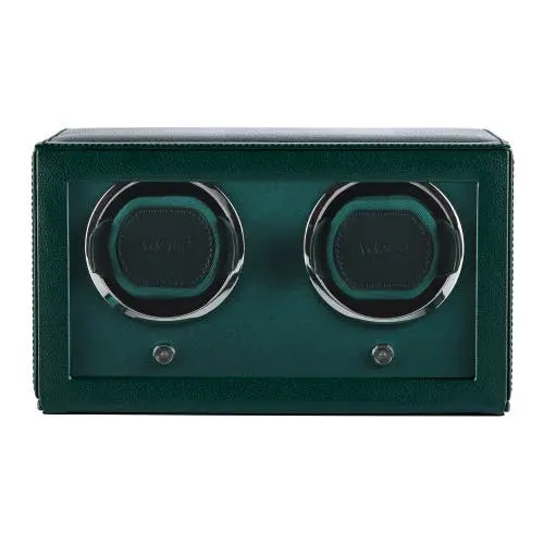 Wolf Cub Double Watch Winder With Cover - Green