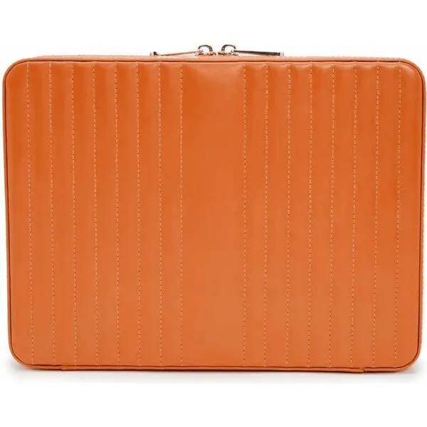 Wolf Maria Large Zip Jewelry Case - Tangerine