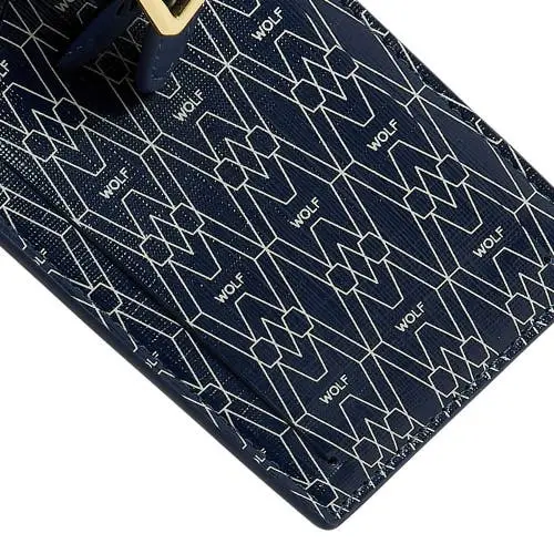 Wolf Signature Luggage Tag - Blue