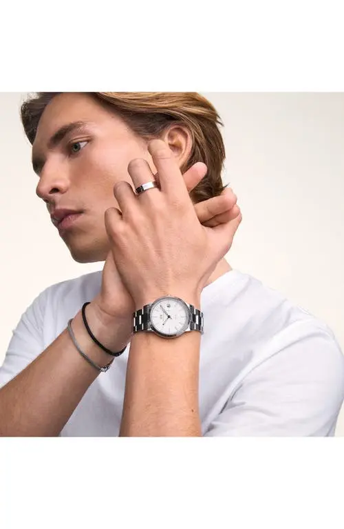 DANIEL WELLINGTON Iconic Link Automatic Bracelet Watch - Silver