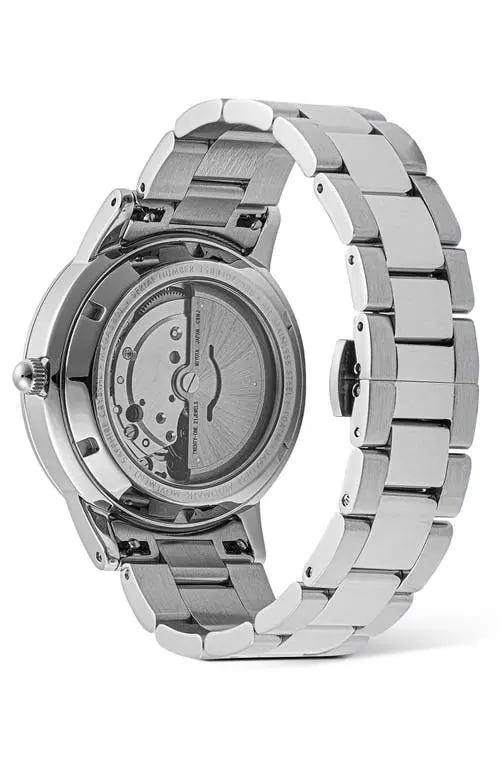 DANIEL WELLINGTON Iconic Link Automatic Bracelet Watch - Silver