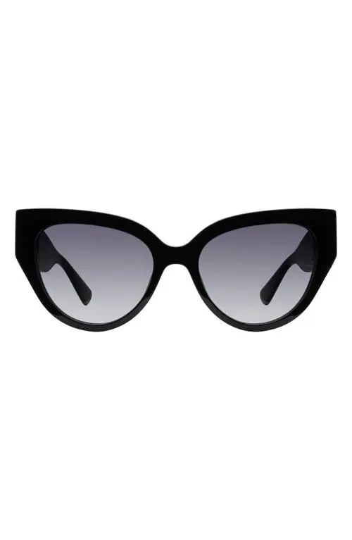Kurt Geiger 54mm Cat Eye Sunglasses - Black/ Smoke Gradient