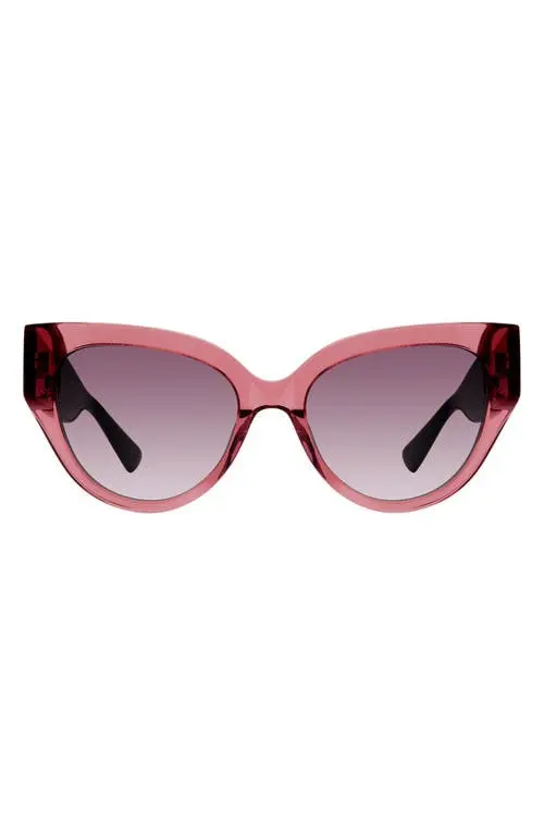 Kurt Geiger 54mm Cat Eye Sunglasses - Burgundy