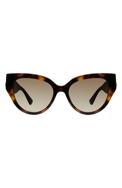 Kurt Geiger 54mm Cat Eye Sunglasses - Havana/ Brown Gradient