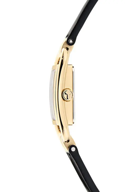 Ted Baker London Leather Strap Watch - Black