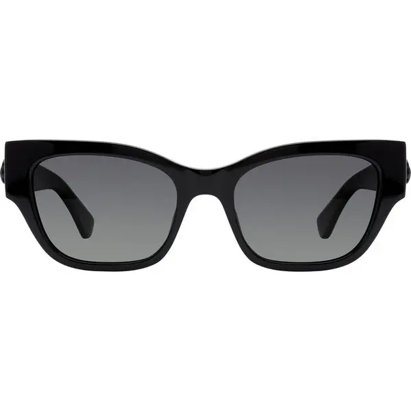 Kurt Geiger 53mm Cat Eye Sunglasses - Black/ Smoke Gradient