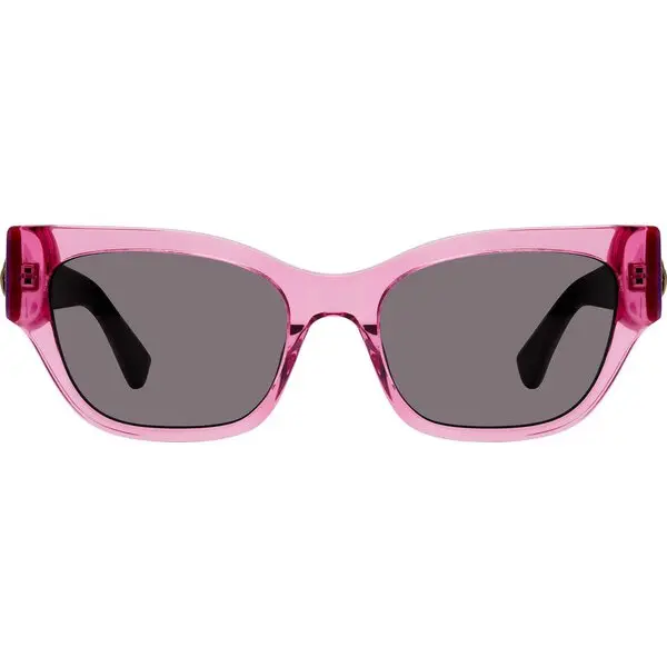 Kurt Geiger 53mm Cat Eye Sunglasses - Pink/ Smoke