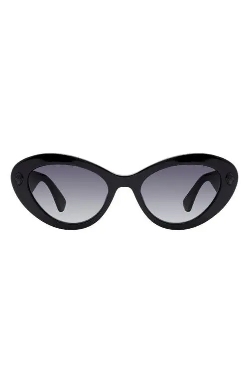 Kurt Geiger 52mm Cat Eye Sunglasses - Black/ Smoke Gradient