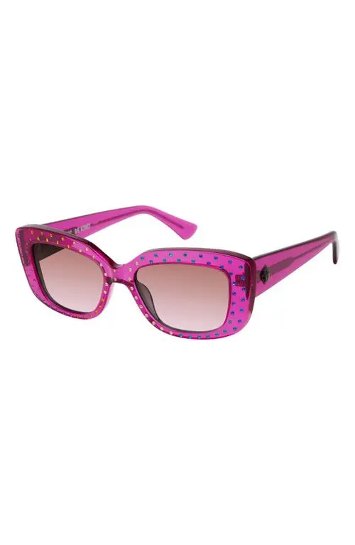 Kurt Geiger 52mm Rectangular Sunglasses - Pink/ Pink Gradient