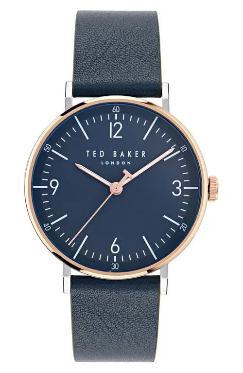 Ted Baker London Phylipa Gents Recycled Stainless Steel Strap Watch - Blue