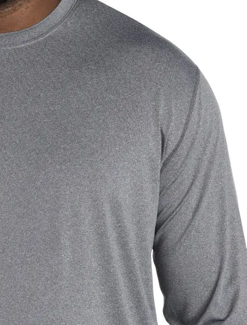 REEBOK Big & Tall Long-sleeve Base Layer Top - Granite