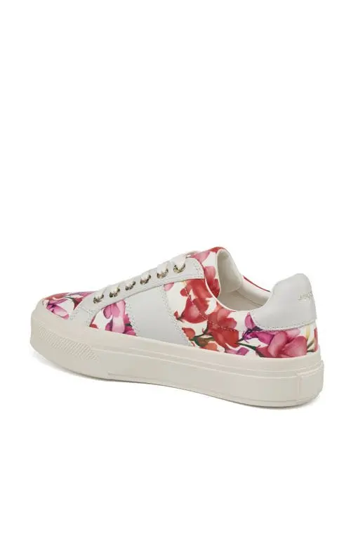 J/SLIDES NYC Gatsby Platform Sneakers - White Floral