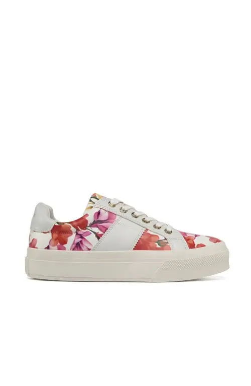 J/SLIDES NYC Gatsby Platform Sneakers - White Floral