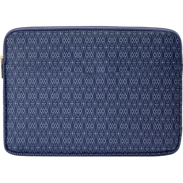 Wolf Laptop Zip Case - Blue