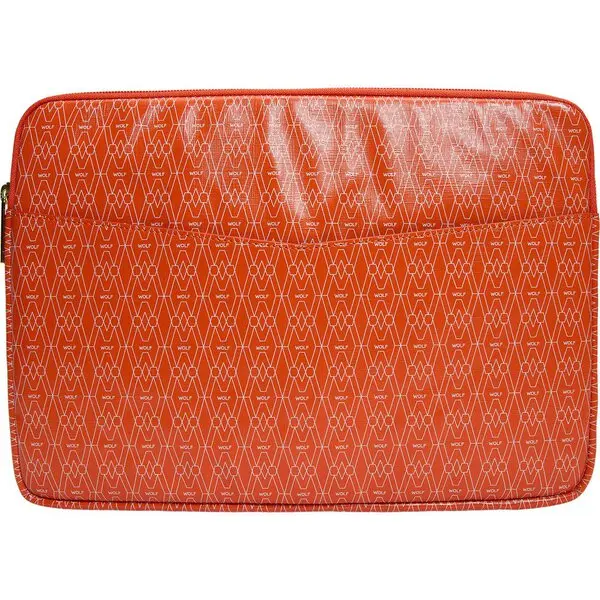Wolf Laptop Zip Case - Orange