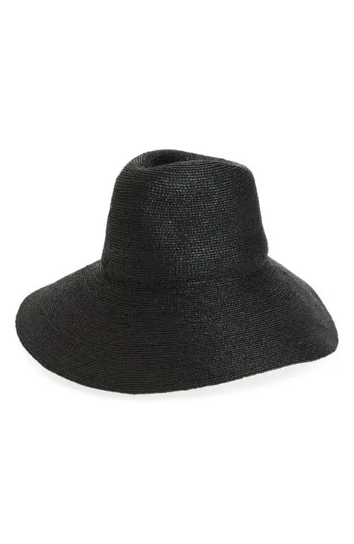 Janessa Leoné Collette Straw Sun Hat - Black