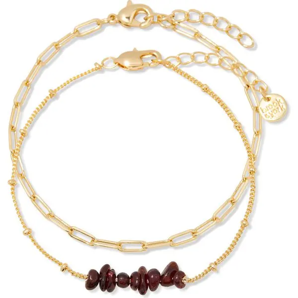 BROOK & YORK Alex Stacked Bracelet Set - Gold January