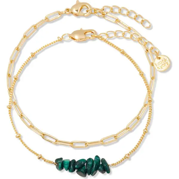 BROOK & YORK Alex Stacked Bracelet Set - Gold May