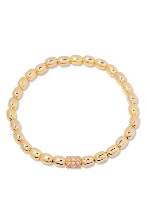 BROOK & YORK Brei Birthstone Beaded Bracelet - Gold October