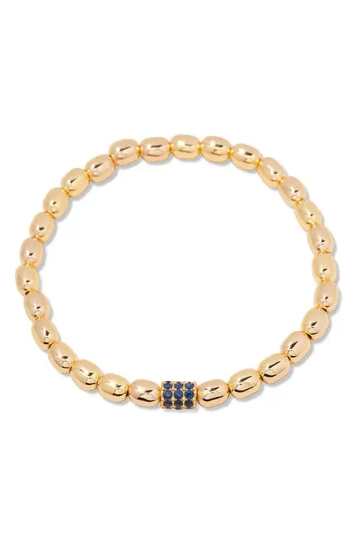 BROOK & YORK Brei Birthstone Beaded Bracelet - Gold September