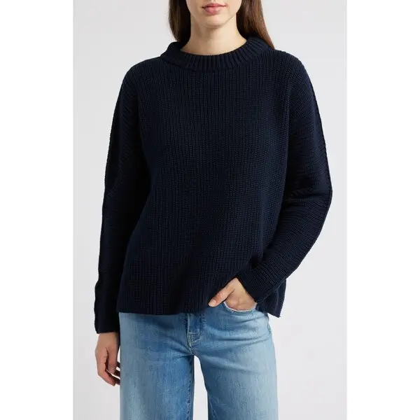 Frank & Eileen Montecito Cotton Sweater - Marine