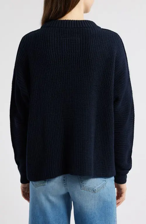 Frank & Eileen Montecito Cotton Sweater - Marine