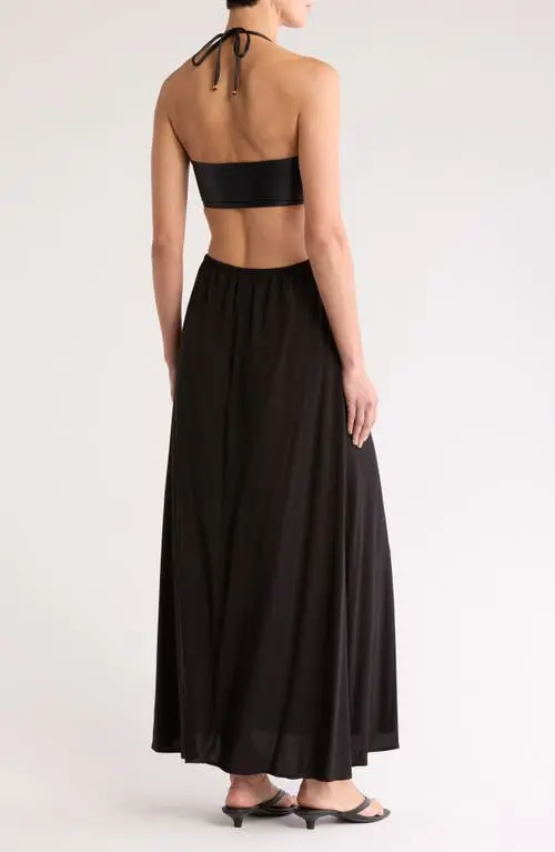 BOAMAR Lazuli Halter Neck Maxi Dress