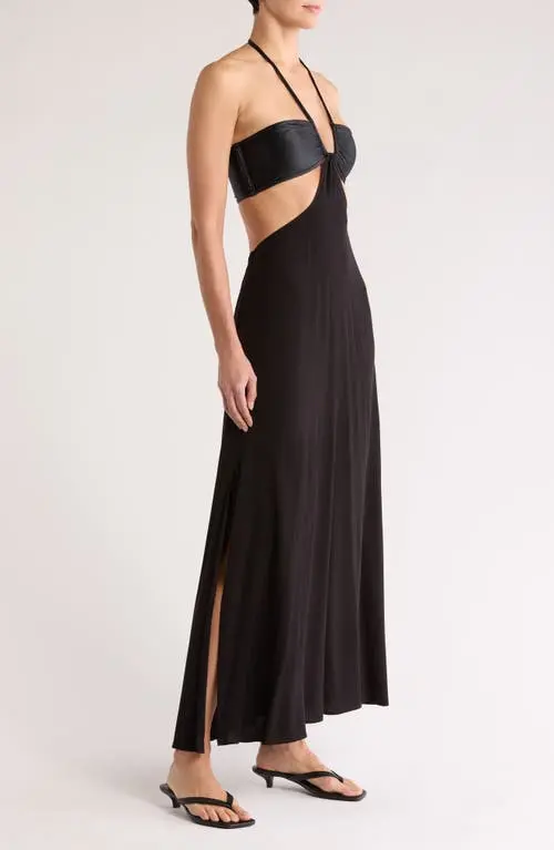 BOAMAR Lazuli Halter Neck Maxi Dress