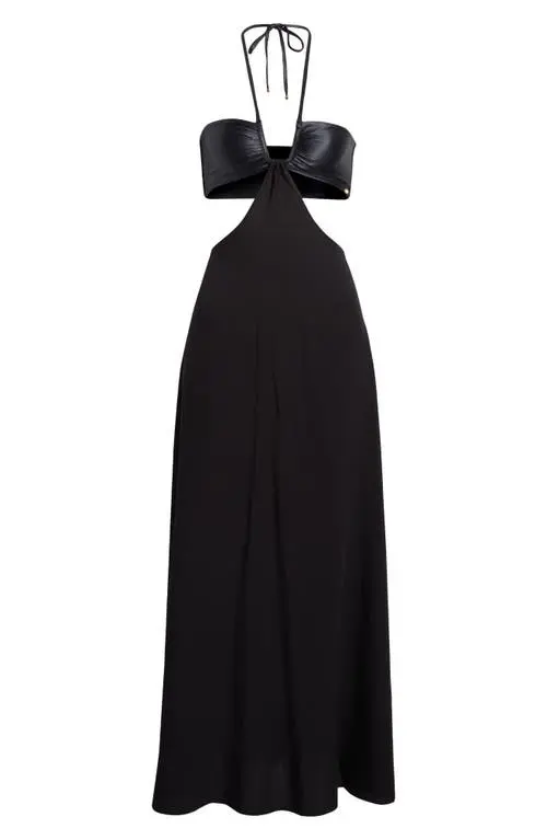 BOAMAR Lazuli Halter Neck Maxi Dress